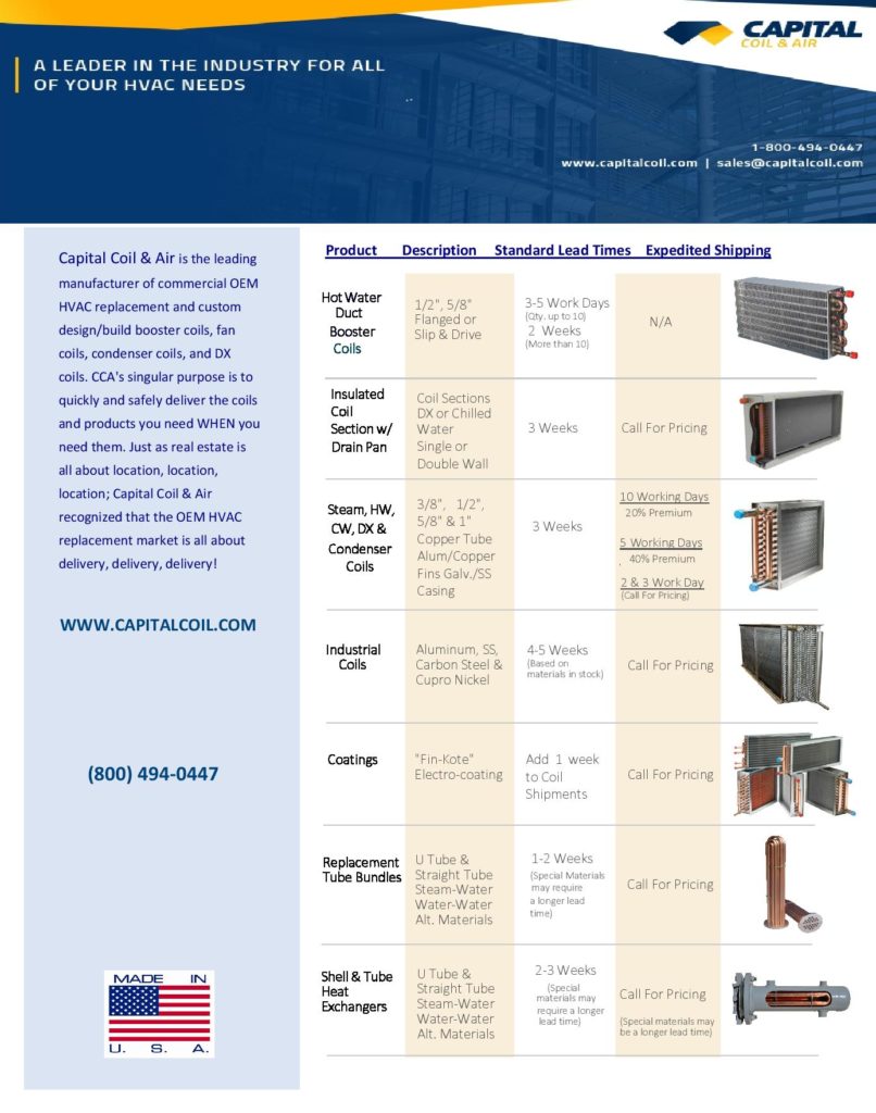 Four Things To Know When Buying Replacement Coils - Capital Coil & Air